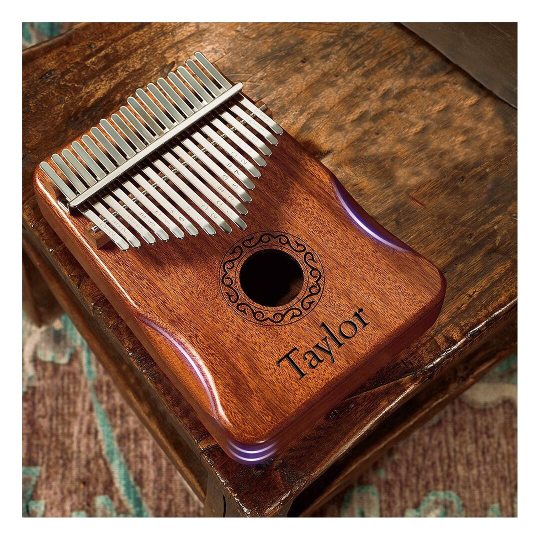 Personalized Kalimba 17 Key Custom Engraved Wood Piano Gift for Her Men ...