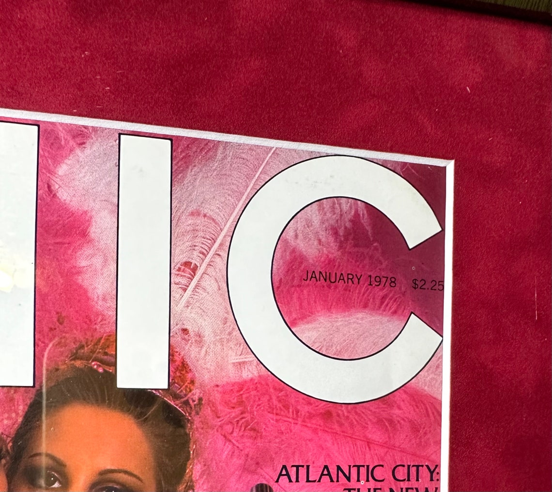 1978 Vintage CHIC Adult Magazine Cover Framed Wall Decor - Etsy