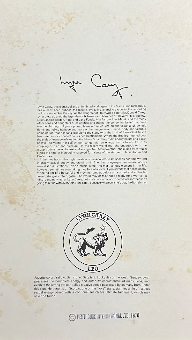 Vintage 1970 Penthouse Centerfold Framed Art Photography - Etsy