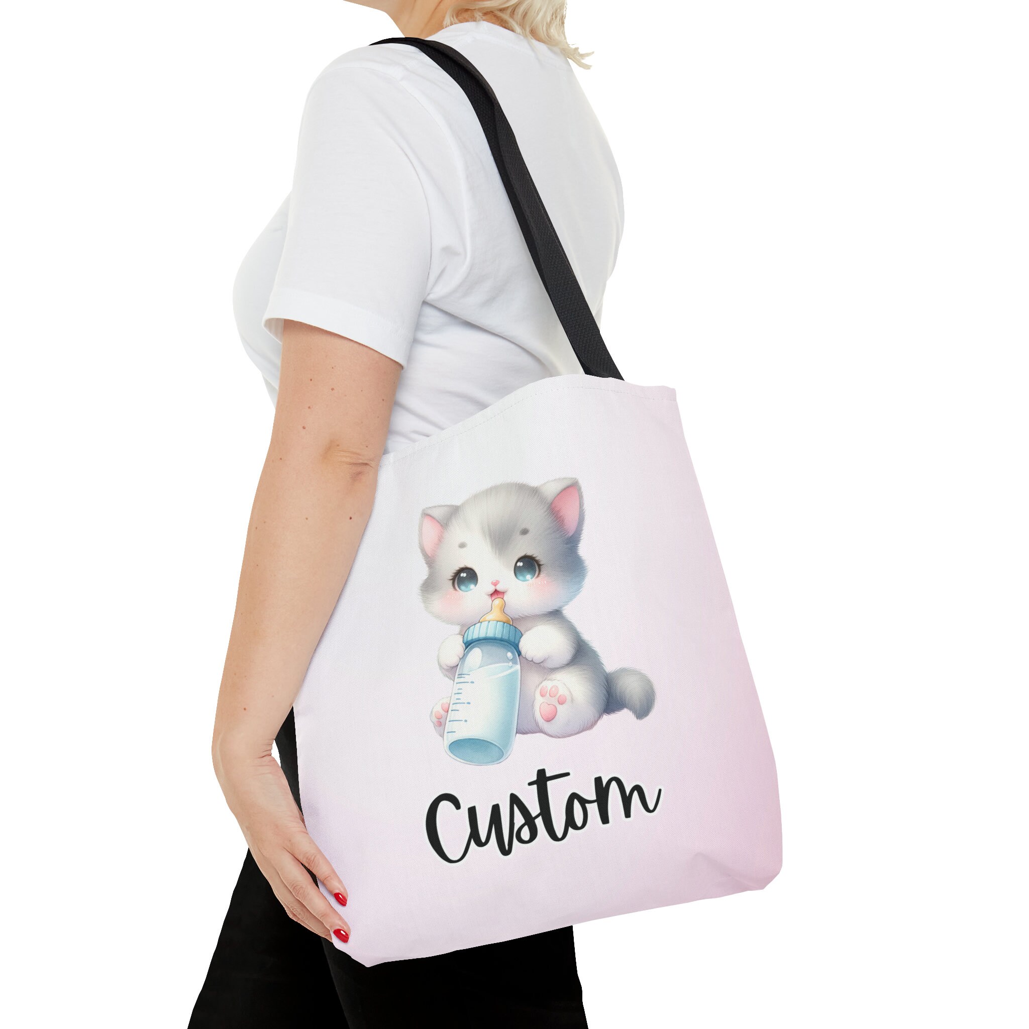 Custom Neonatal Kitten Tote Bag, Neonatal Foster Gift, Orphan Kitten ...