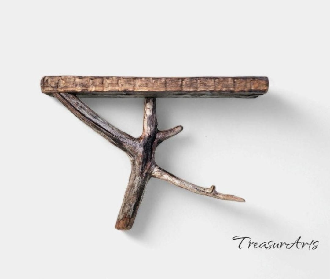 Driftwood Floating Shelf: Rustic Coastal Wall Storage (19 Inch) - Etsy