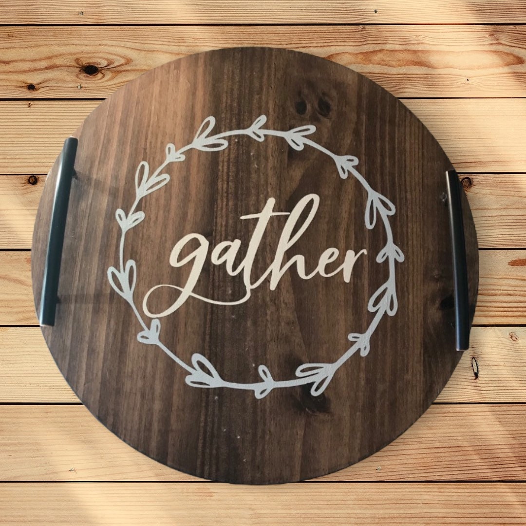 Serving Tray With Handles Wine Serving Tray Custom Serving - Etsy