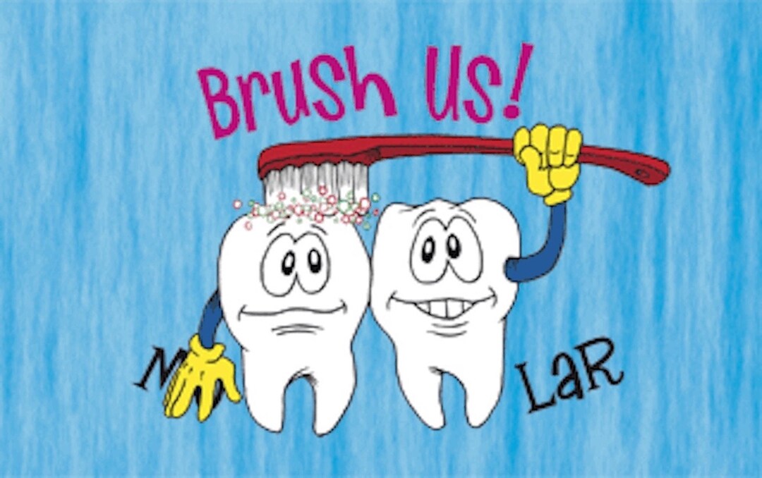 25 Animated Brushing Teeth Cartoon Trading Card or Business Card - Etsy