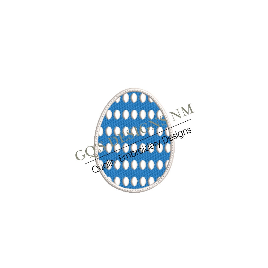Easter Egg With Mini Eggs Machine Embroidery Design. in Pes, Dst, Xxx ...
