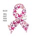 Pink Butterfly Breast Cancer Ribbon Design for Machine Embroidery. in ...