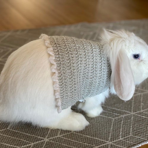 Christmas Rabbit Sweater Bunny Outfit Pet Clothing Bunny - Etsy