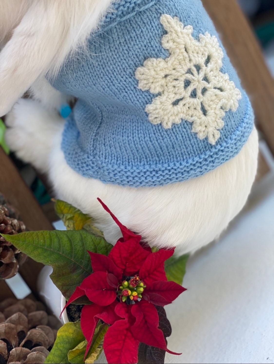 Christmas Rabbit Sweater Bunny Outfit Pet Clothing Bunny - Etsy