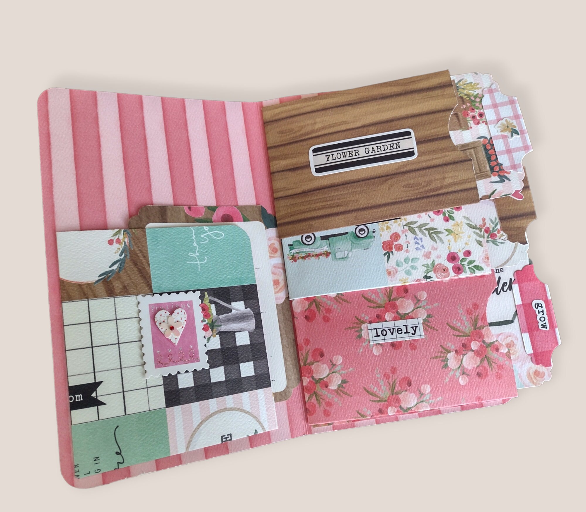 Interactive Flip Book Mini Album W/tag Ephemera - Etsy