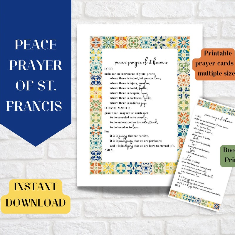 Prayer of St Francis - Etsy