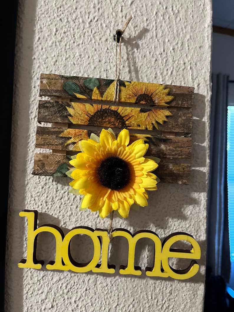 Sunflower Home Sign - Etsy