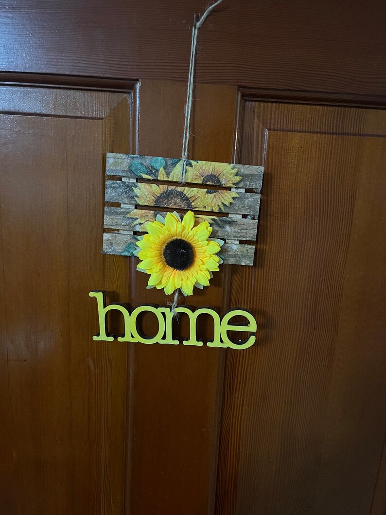 Sunflower Home Sign - Etsy