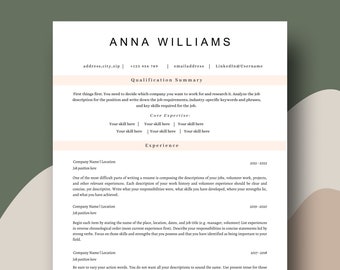 Professional Simple Resume Template Bundle With Cover Letter and ...