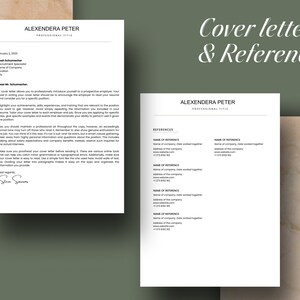 Professional Simple Resume Template Bundle With Cover Letter and ...