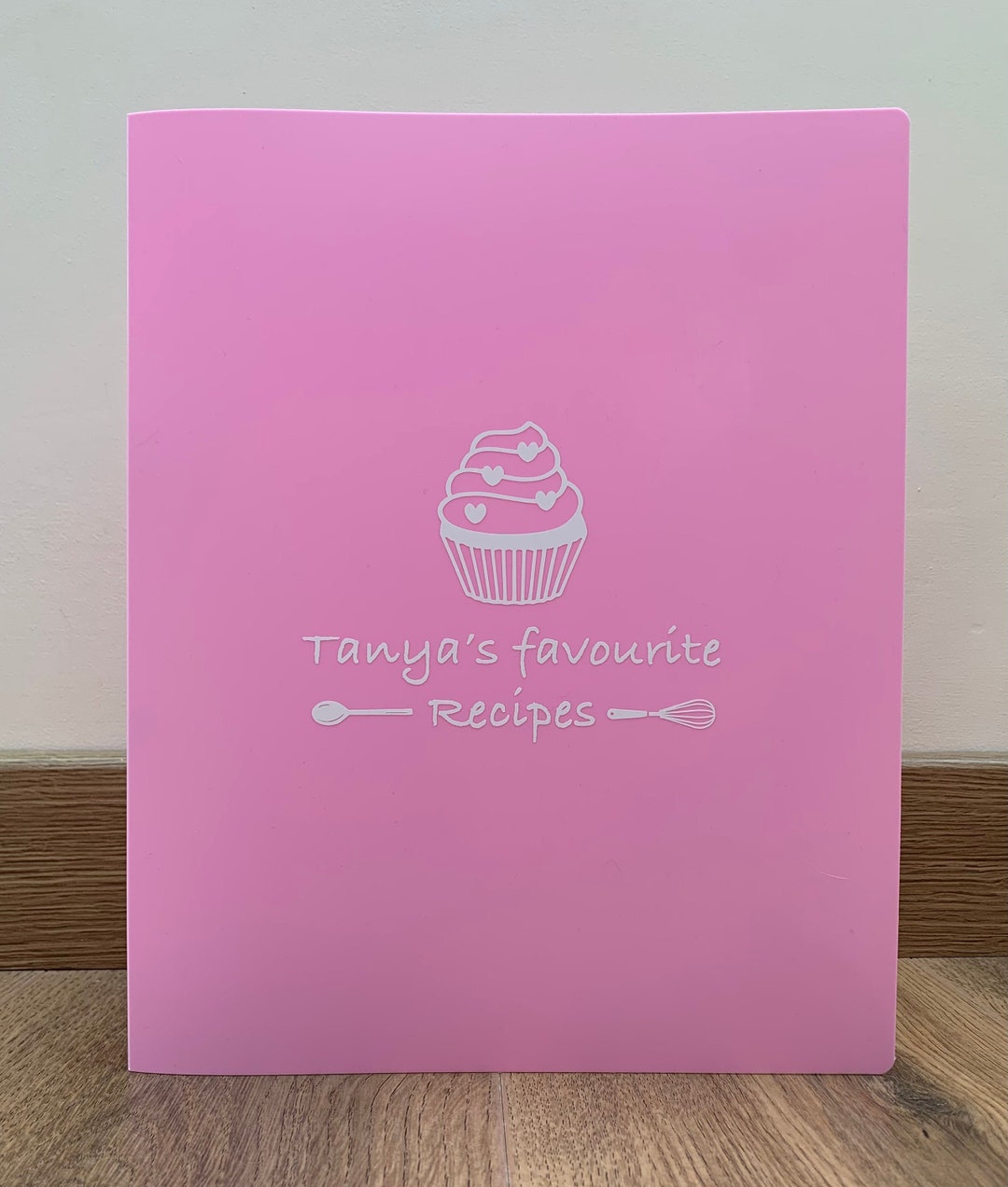 Personalised A4 Recipe Folder With 10 Dividers, Personalised Pastel ...