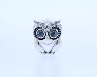 Authentic PANDORA ALE Sterling Silver 925 Wise Owl 790278 Slide Charm ...