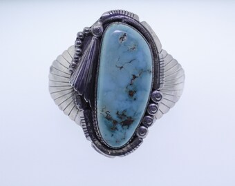 Brazilian Turquoise Sterling Silver Handmade Cuff Bracelet - Etsy