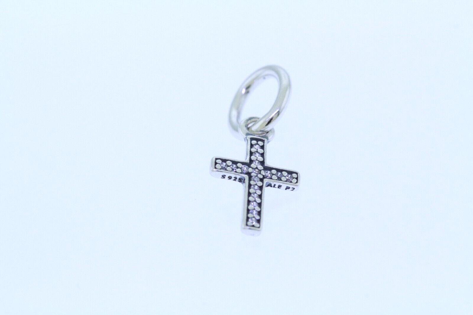 Pandora Sparkling Cross Dangle Charm - Etsy