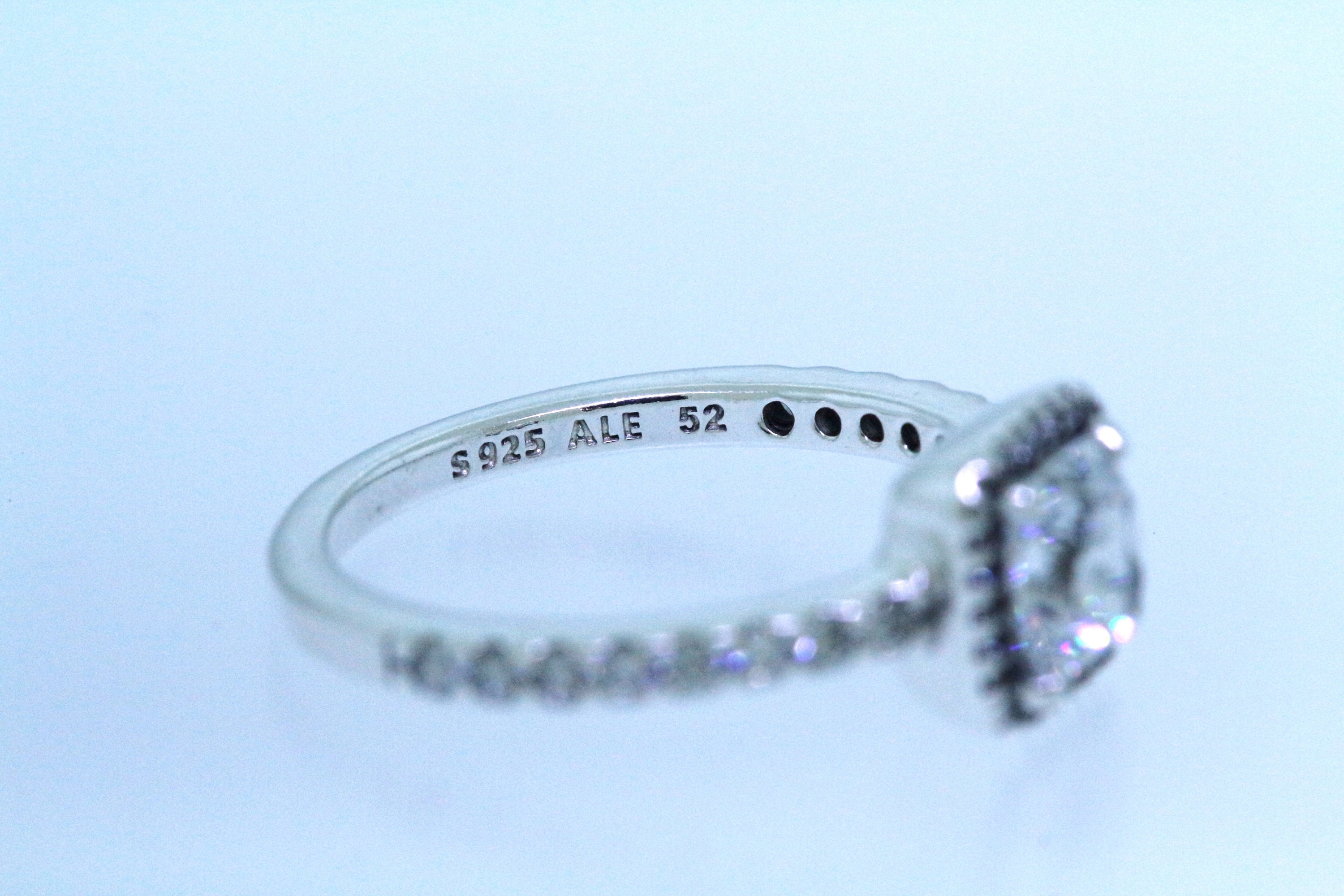 Pandora Sterling Silver Square Sparkle Halo Ring - Etsy