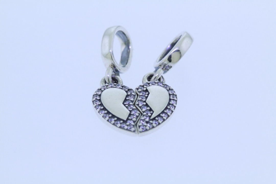 Pandora Friends Splittable Heart Dangle Charm - Etsy