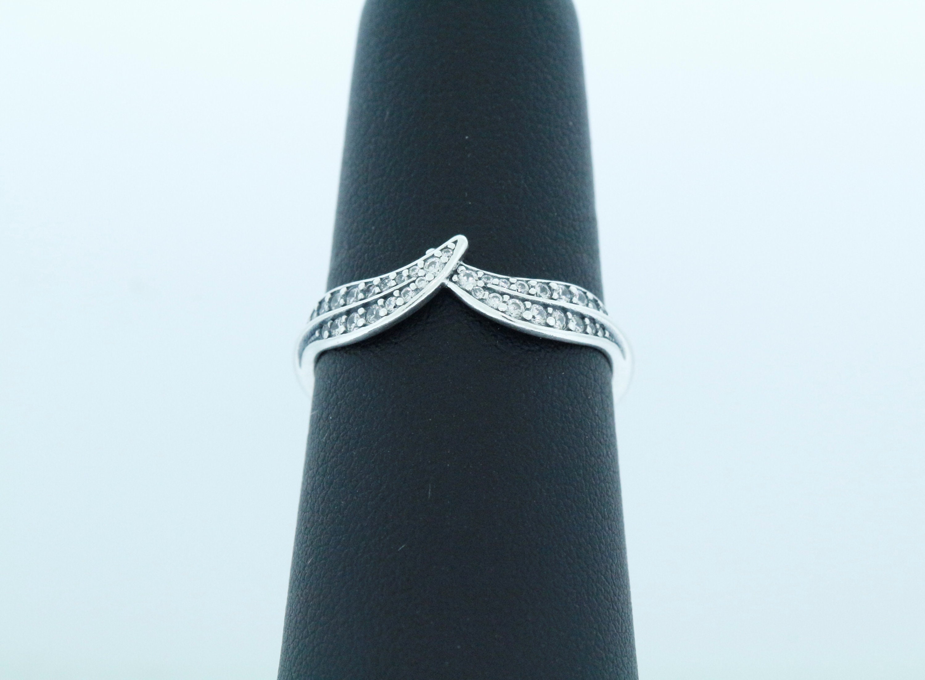 Pandora Sterling Silver Sparkling Leaves Ring - Etsy