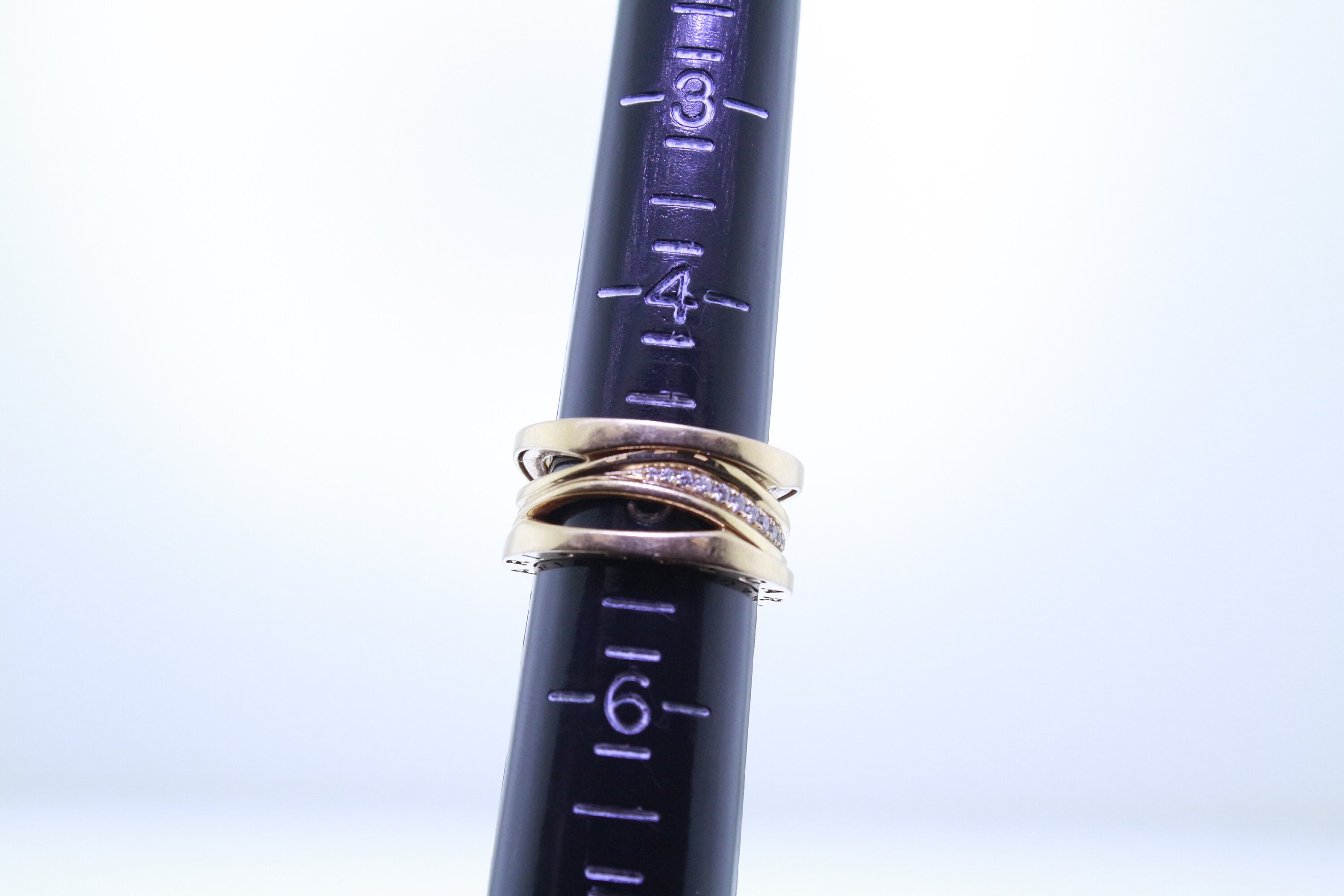 BVLGARI Authentic B Zero One Design Legend Diamond Rose Gold Ring Size ...