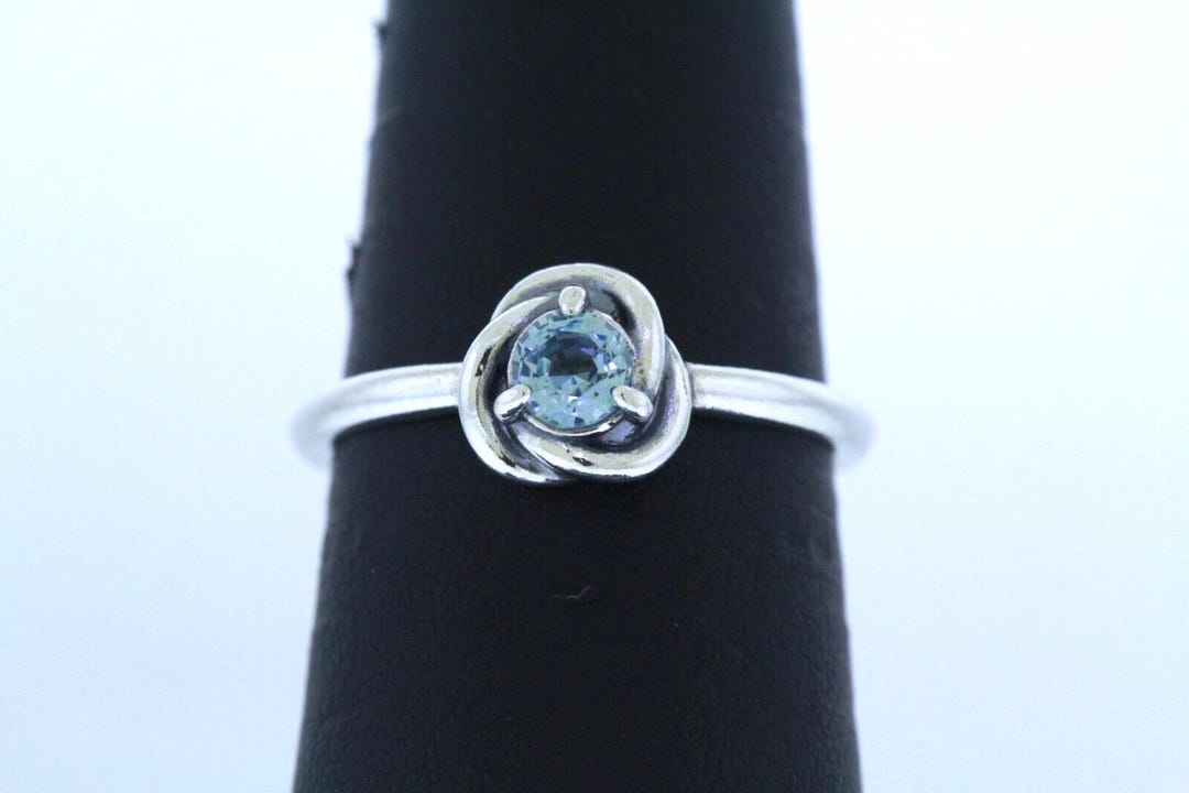 Pandora March Sea Aqua Blue Eternity Circle Ring - Etsy