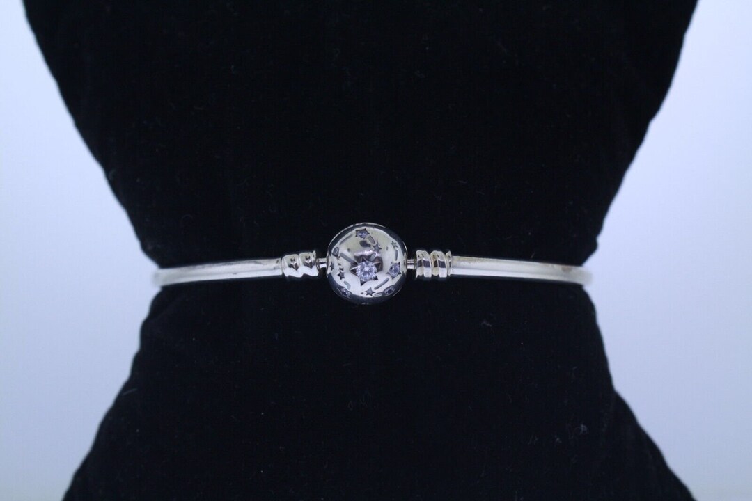 Pandora Limited Edition Sterling Silver 'stars and Galaxy' Bangle, Size ...