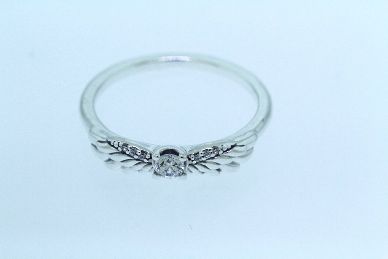 Pandora Sterling Silver Sparkling Angel Wings Ring - Etsy