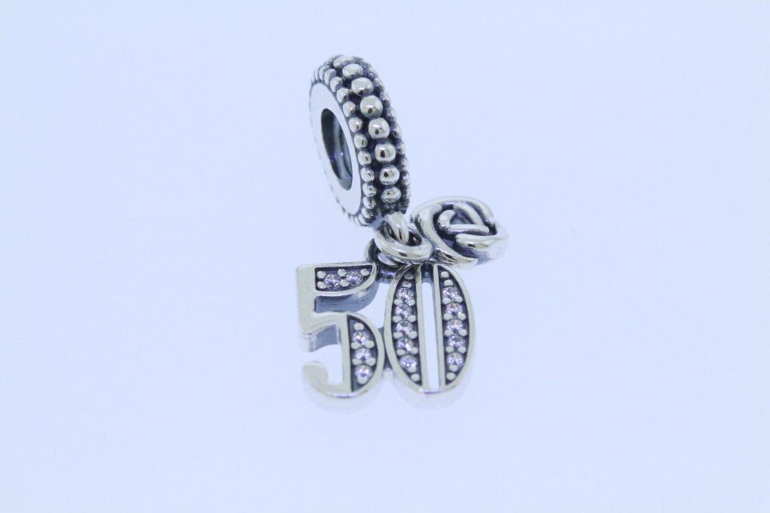 Pandora 50th Celebration Dangle Charm 797264CZ - Etsy