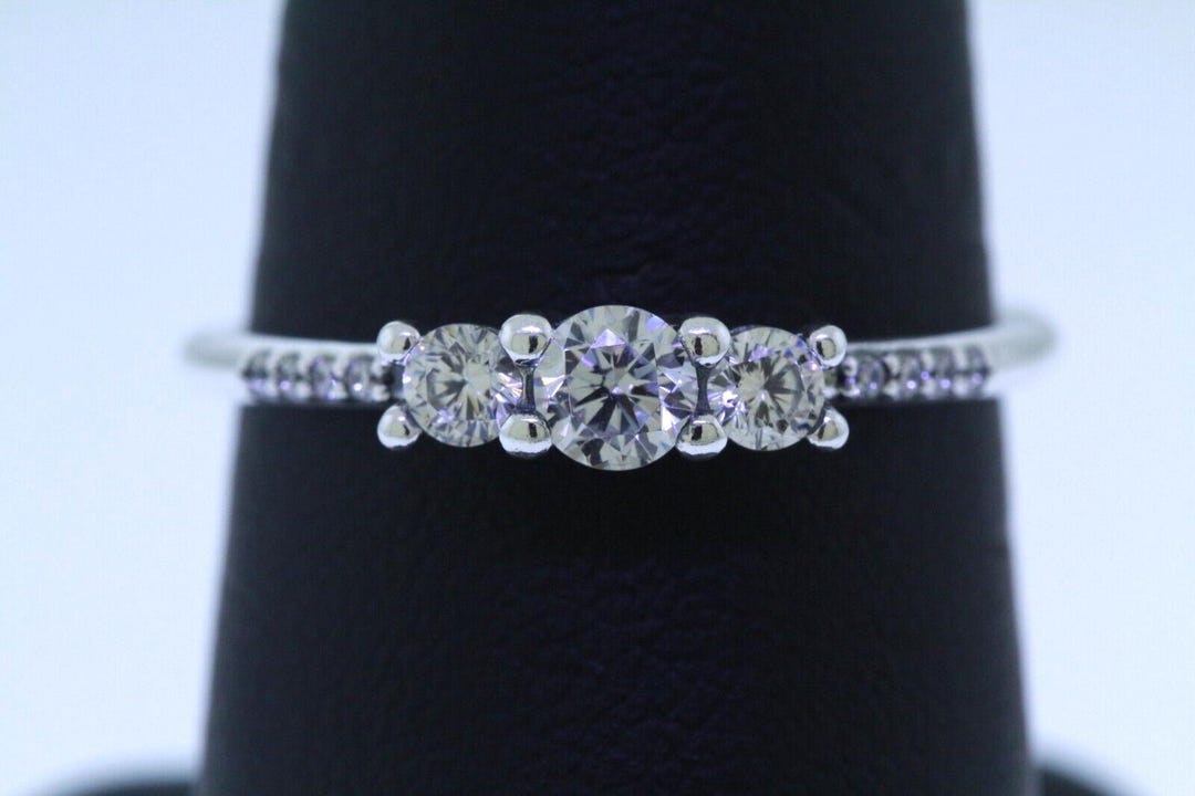 Pandora Clear Three-stone Ring - Etsy