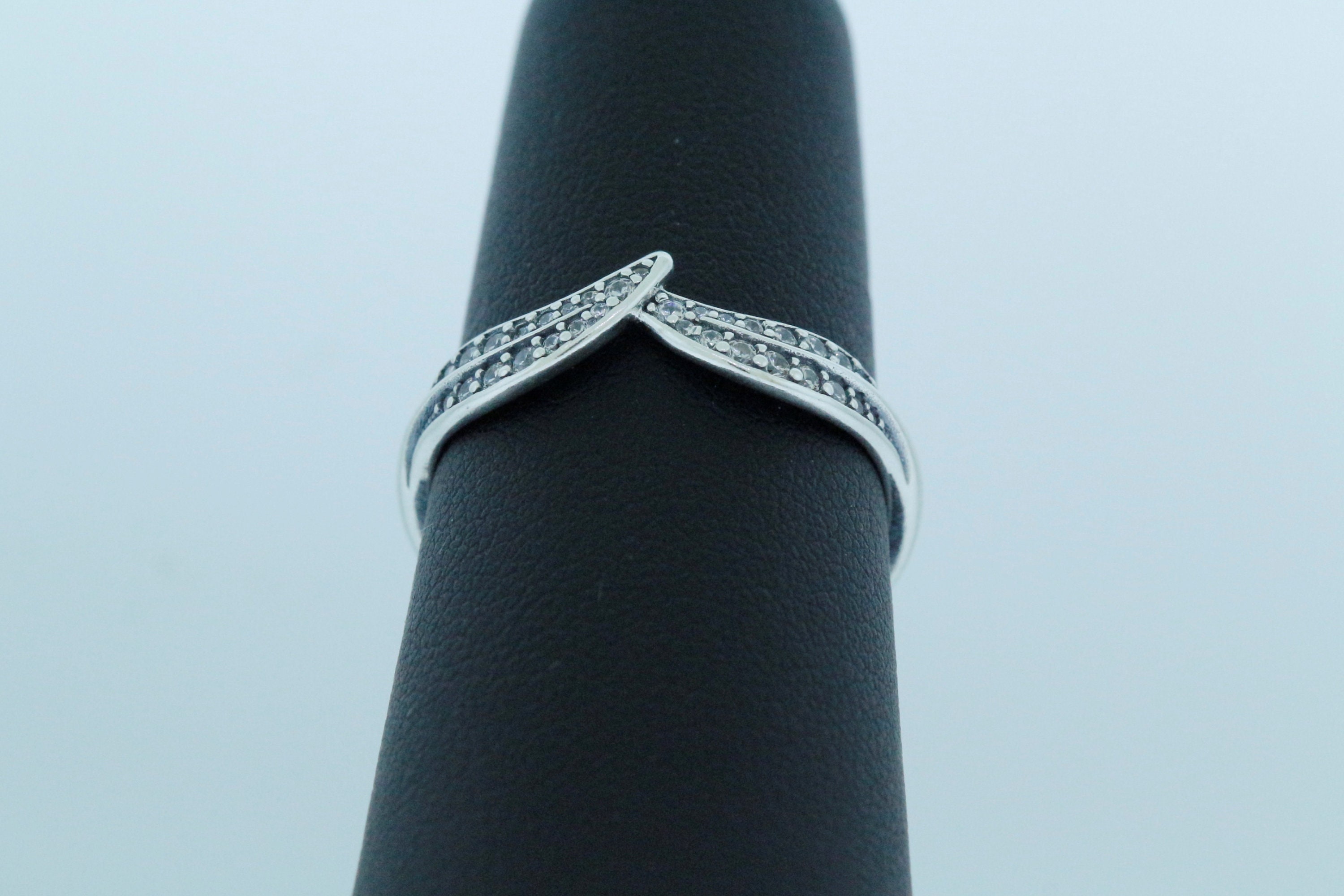 Pandora Sterling Silver Sparkling Leaves Ring - Etsy