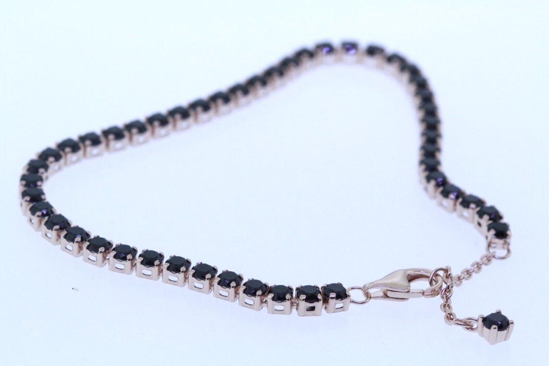 Pandora Black Sparkling Tennis Bracelet - Etsy
