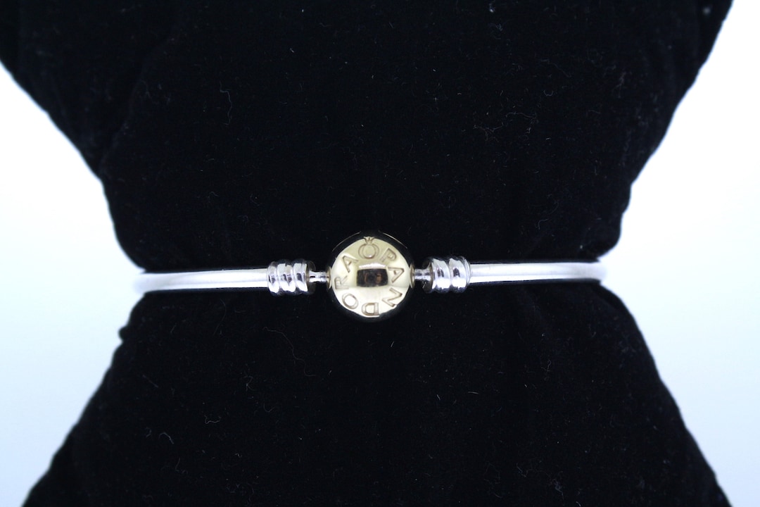 Pandora Authentic Gold Ball Clasp Two-tone Bracelet - Etsy