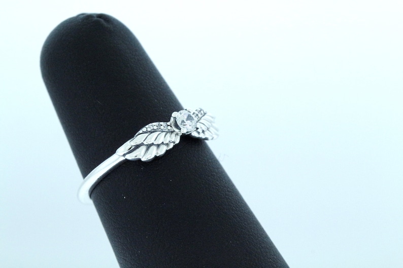 Pandora Sterling Silver Sparkling Angel Wings Ring - Etsy