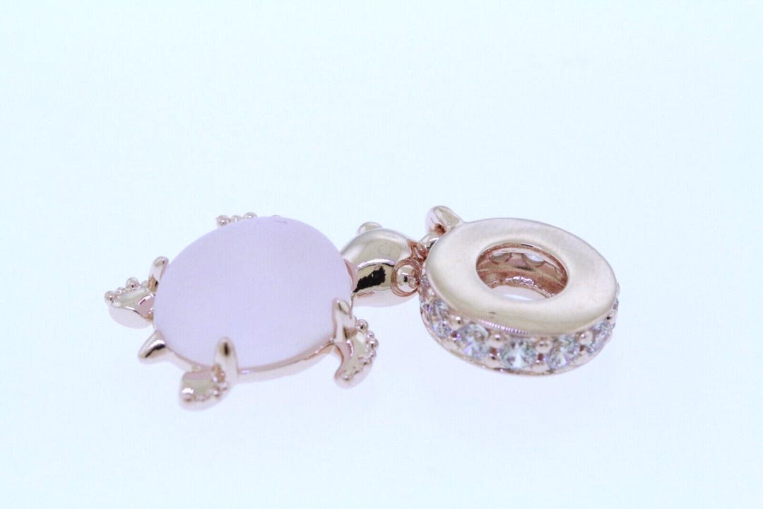 Pandora Murano Glass Pink Sea Turtle Dangle Charm - Etsy