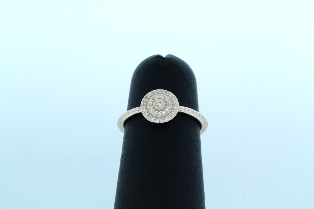 Pandora Elegant Sparkle Ring Rose Gold Plated - Etsy