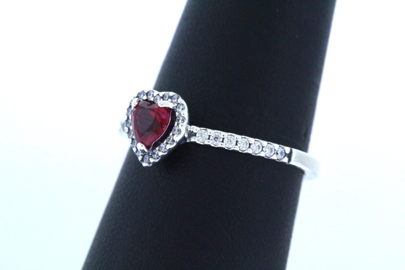 Pandora Elevated Red Heart Ring - Etsy