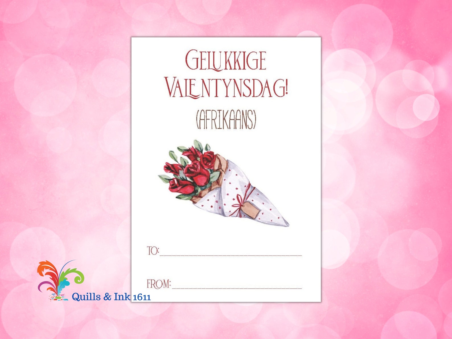 Printable Valentine's Day Cards in Different Languages - Etsy