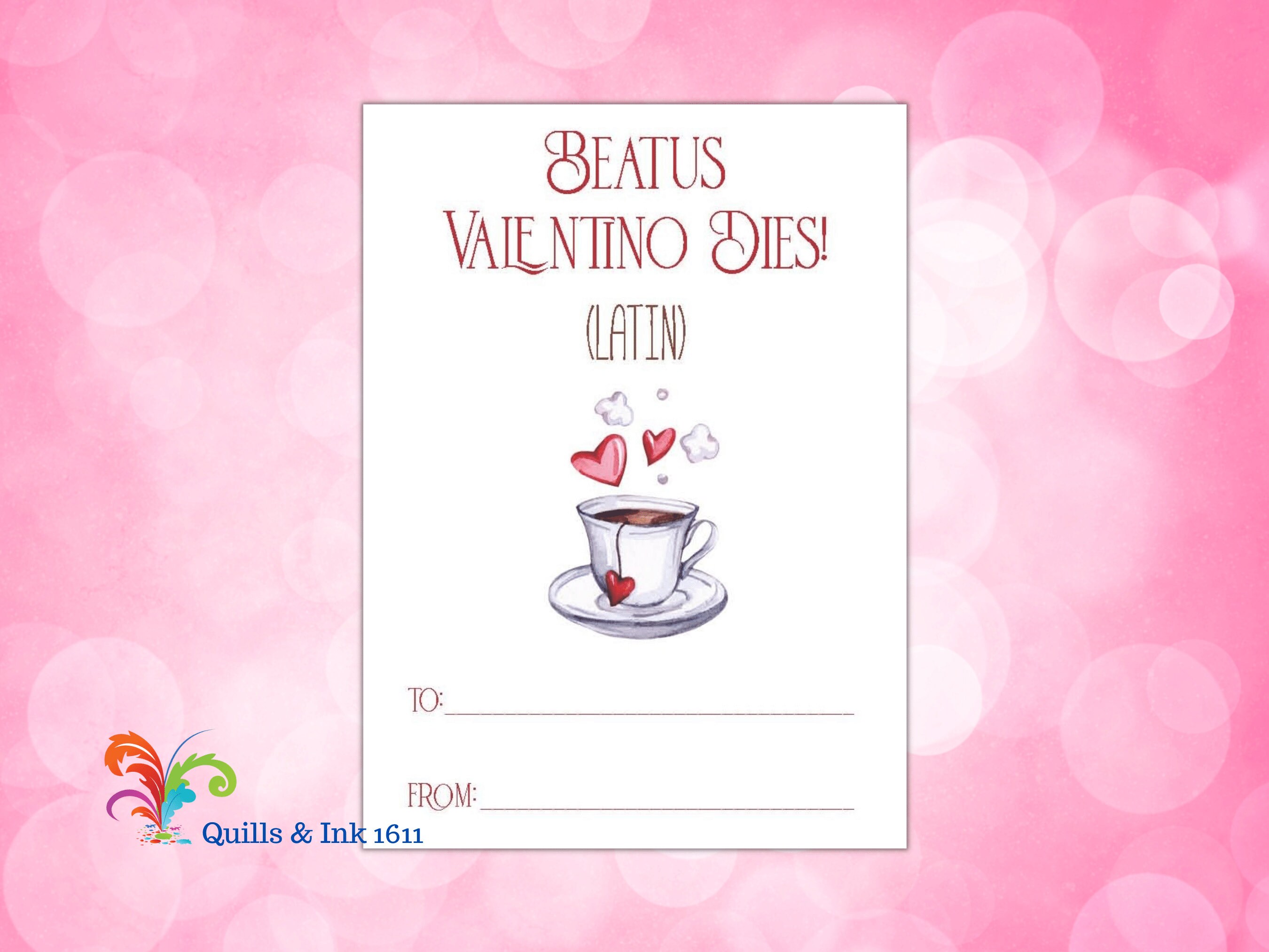 Printable Valentine's Day Cards in Different Languages - Etsy