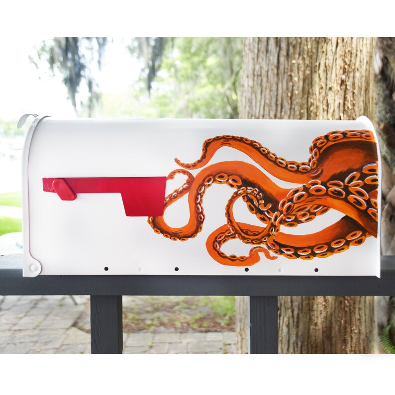 Octopus Mailbox Custom Mailbox Lettering Included for House Gift - Etsy