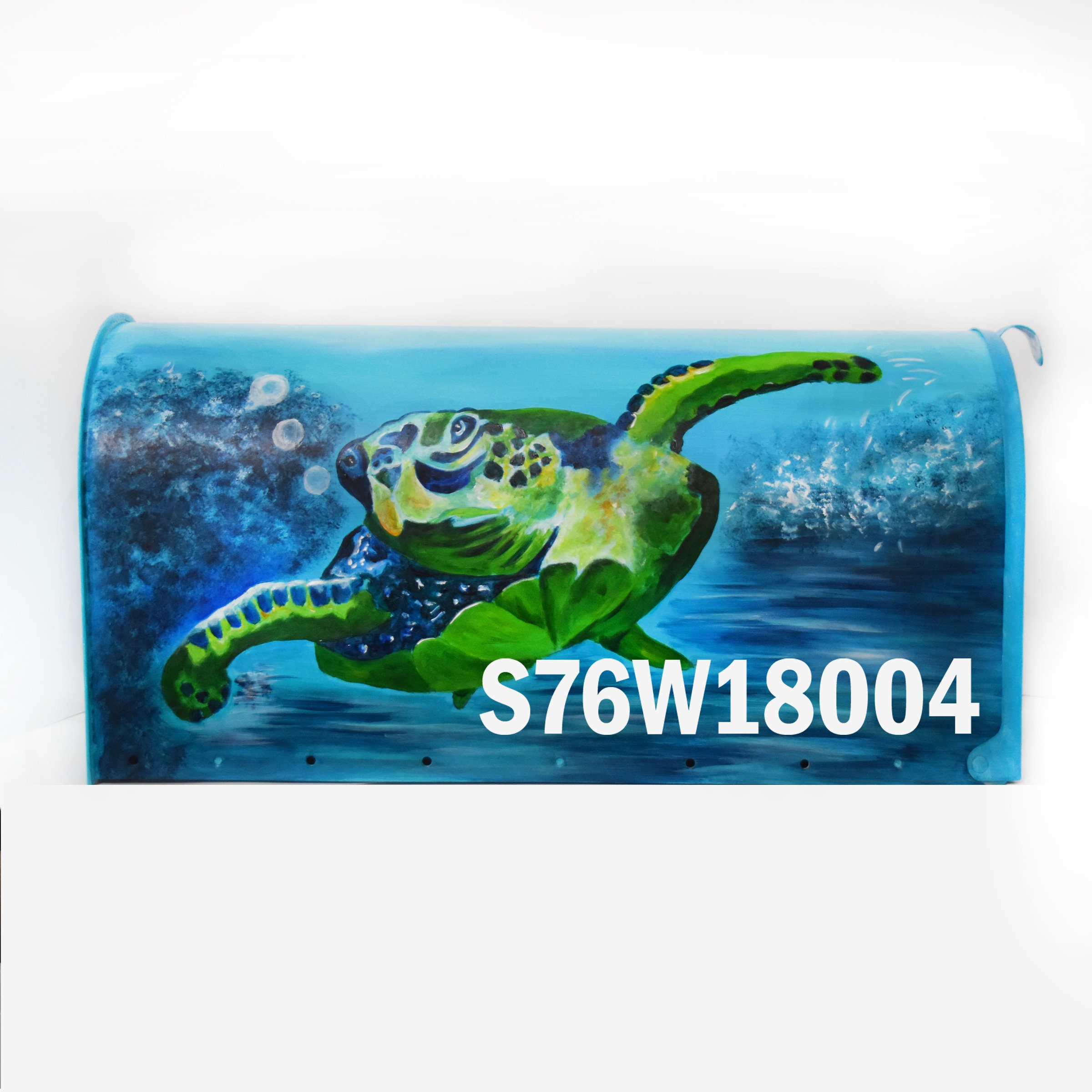 Painted Sea Turtle Mailbox - Etsy