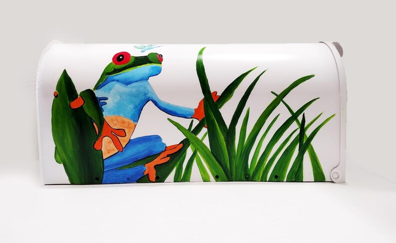 Painted Frog Mailbox - Etsy