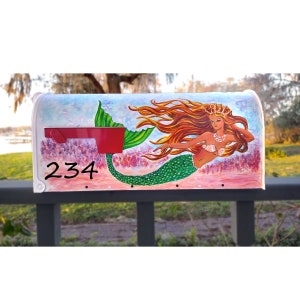 Custom Painted Mermaid Mailbox - Etsy