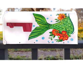 Custom Painted Mermaid Mailbox - Etsy