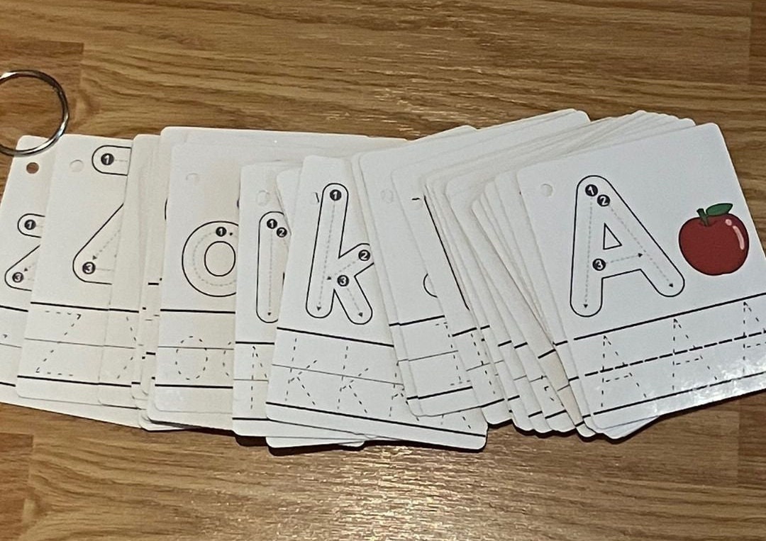 Printable Alphabet Tracing Flashcards: Capital and Small Letters ...
