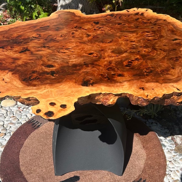Burl Wood Table - Etsy