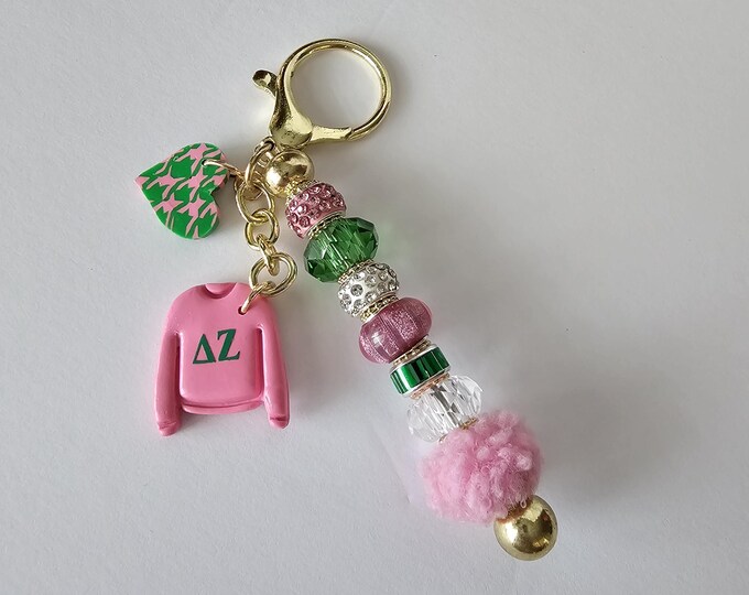 Sorority Keychains/lanyard Charms! Delta Zeta - Etsy