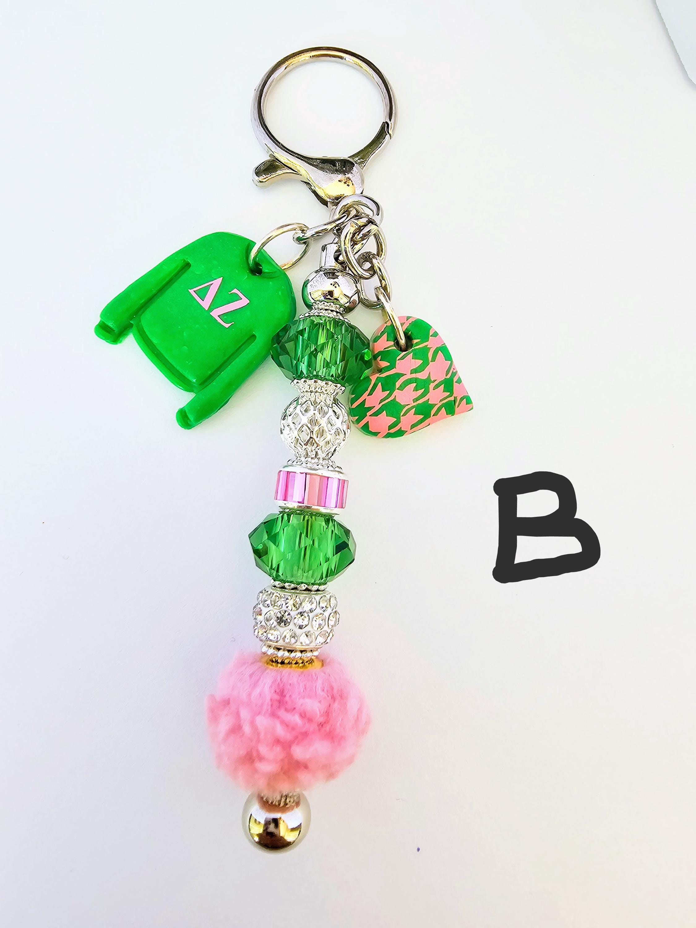 Sorority Keychains/lanyard Charms Delta Zeta - Etsy