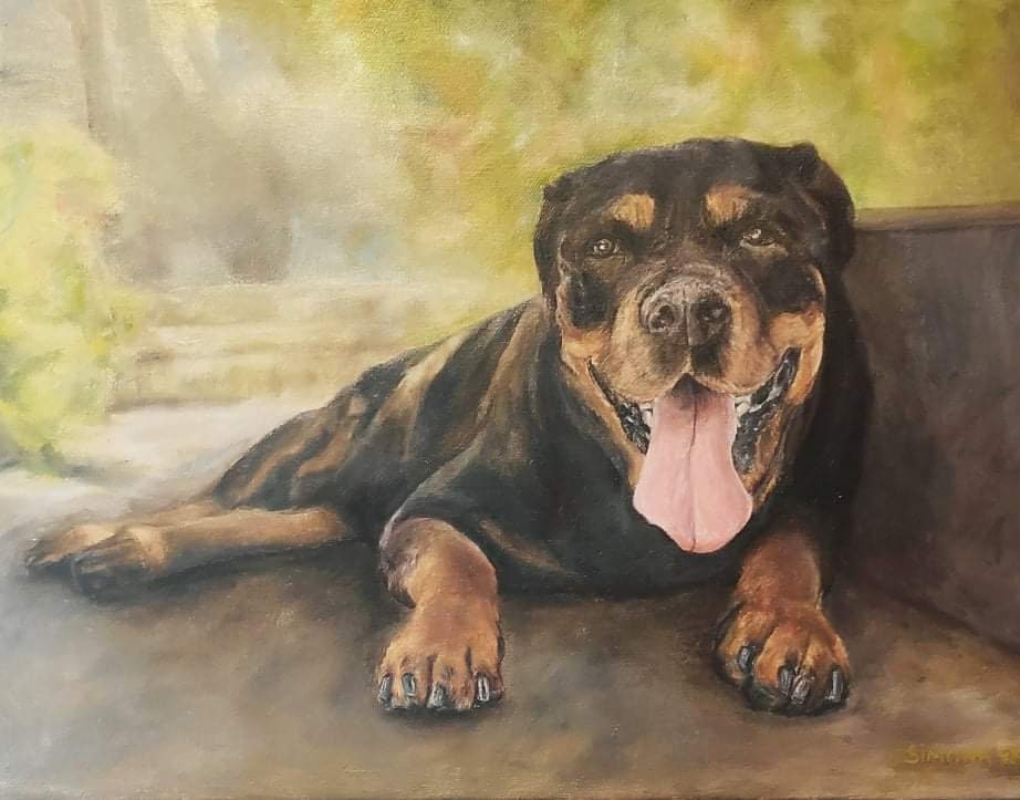 Rottweiler Original Oil Painting | Etsy