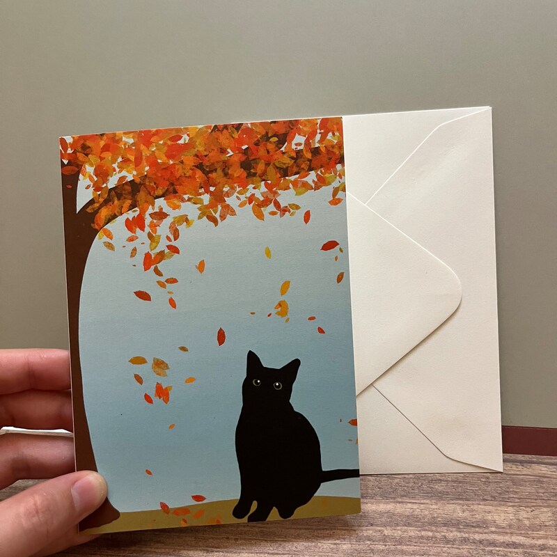 Cat Card - Etsy